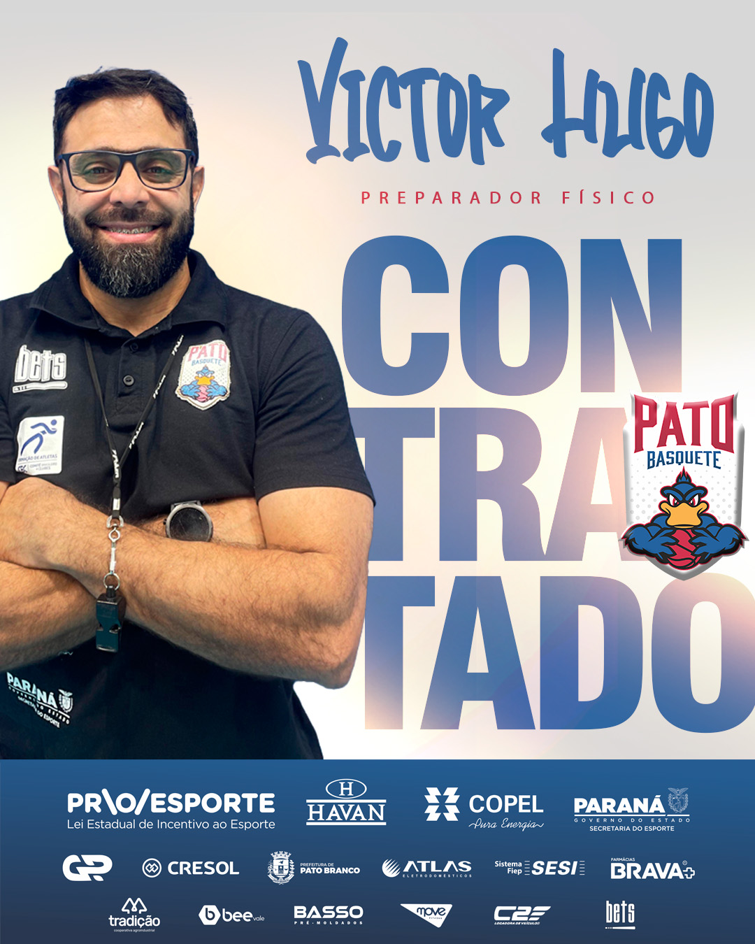 Pato Basquete apresenta seu novo preparador físico: Victor Hugo ...